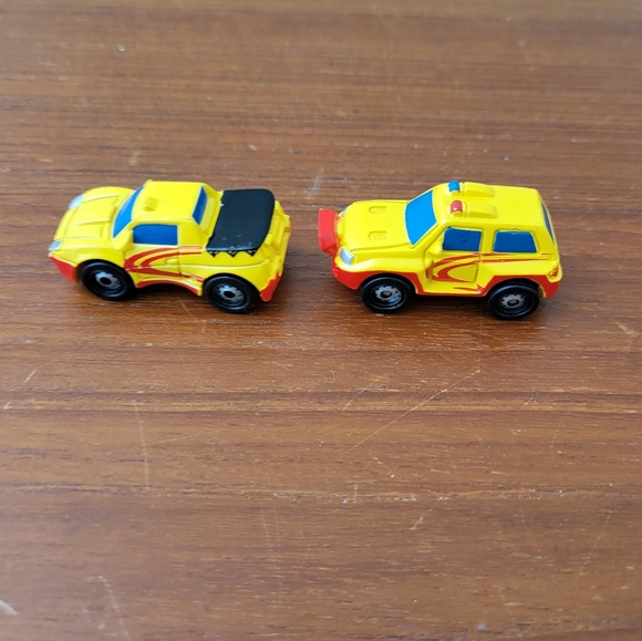 Toys | Micro Machines Yellow Red Suv And Pickup Truck | Poshmark